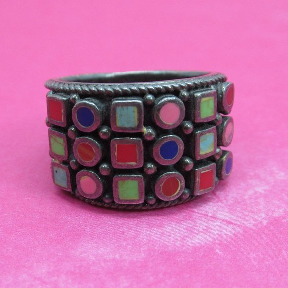Jewelry | 925 Se Vintage Sterling Silver Multi Stone Ring | Poshmark